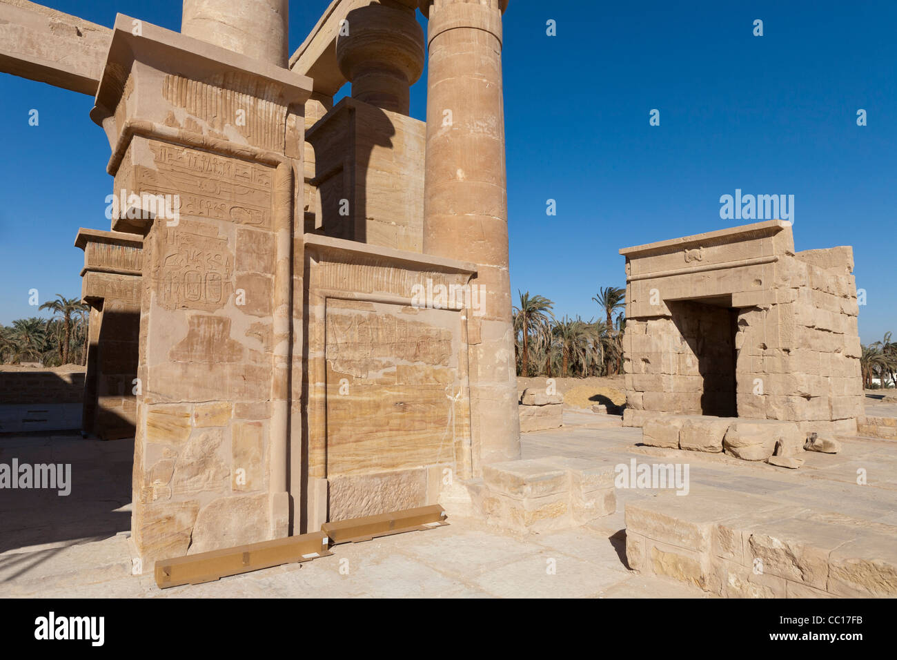 View of the Hibis Temple, the ancient capital of Kharga Oasis, Western ...