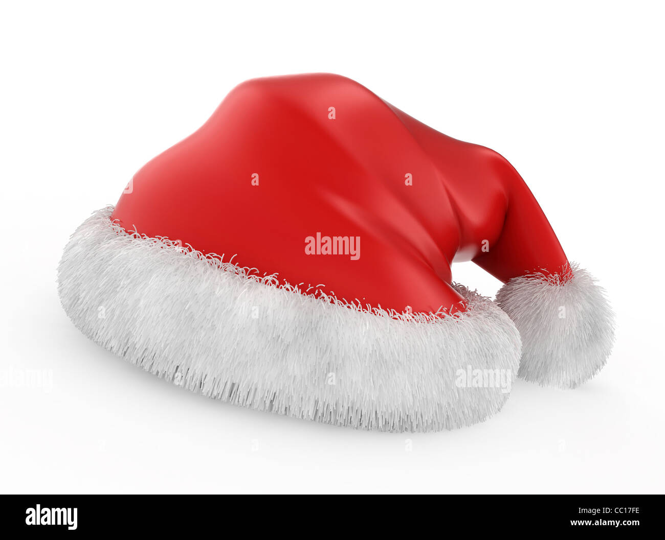 3D Illustration of a Christmas Hat Stock Photo - Alamy