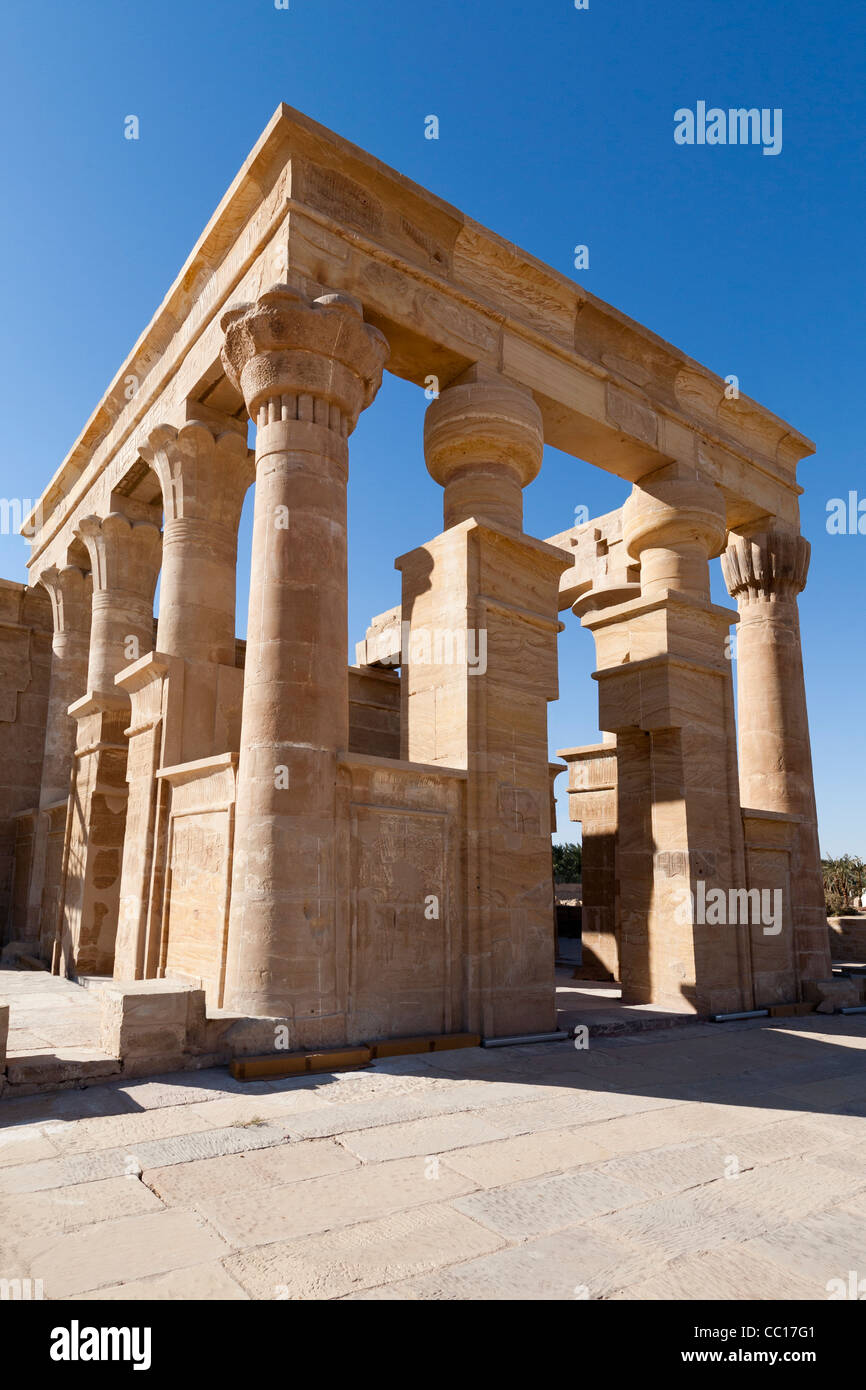 View of the Hibis Temple, the ancient capital of Kharga Oasis, Western ...