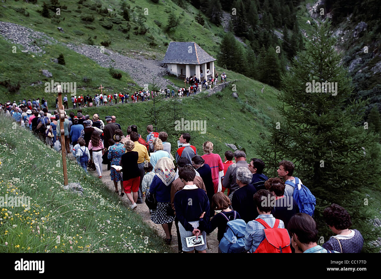 Procession During Pilgrimage at Notre Dame De Vernettes in The French ...