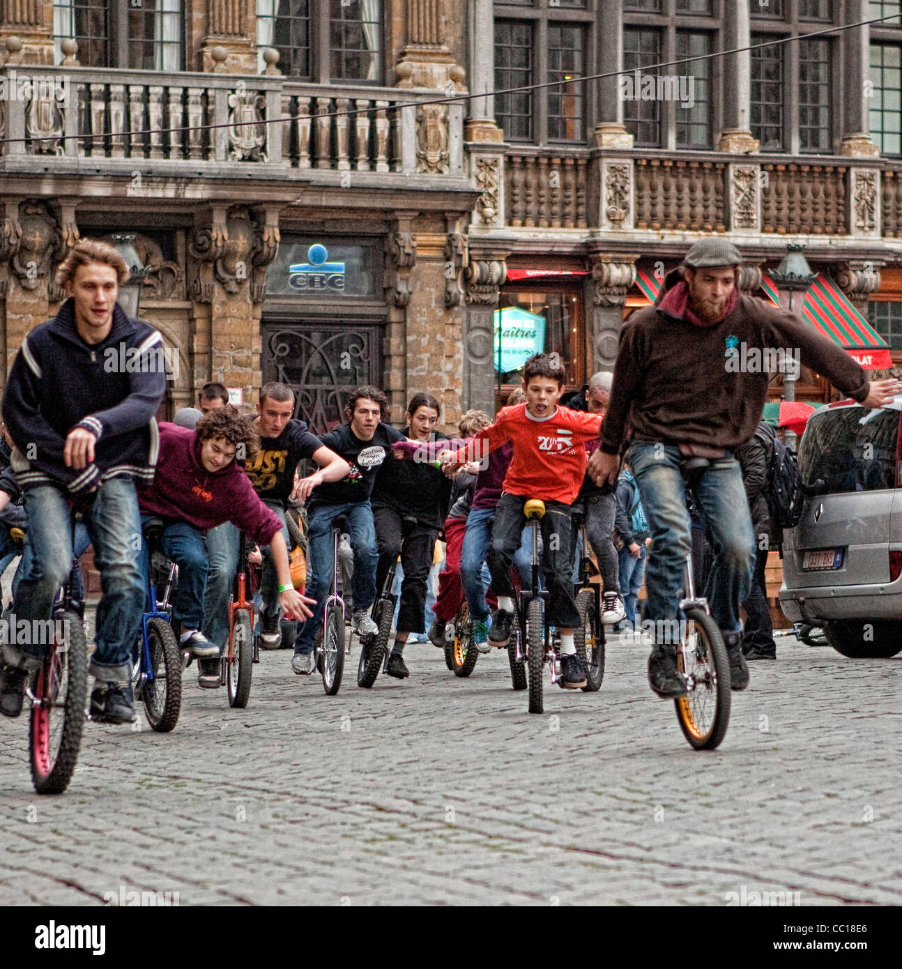 Unicyclists High Resolution Stock Photography and Images - Alamy