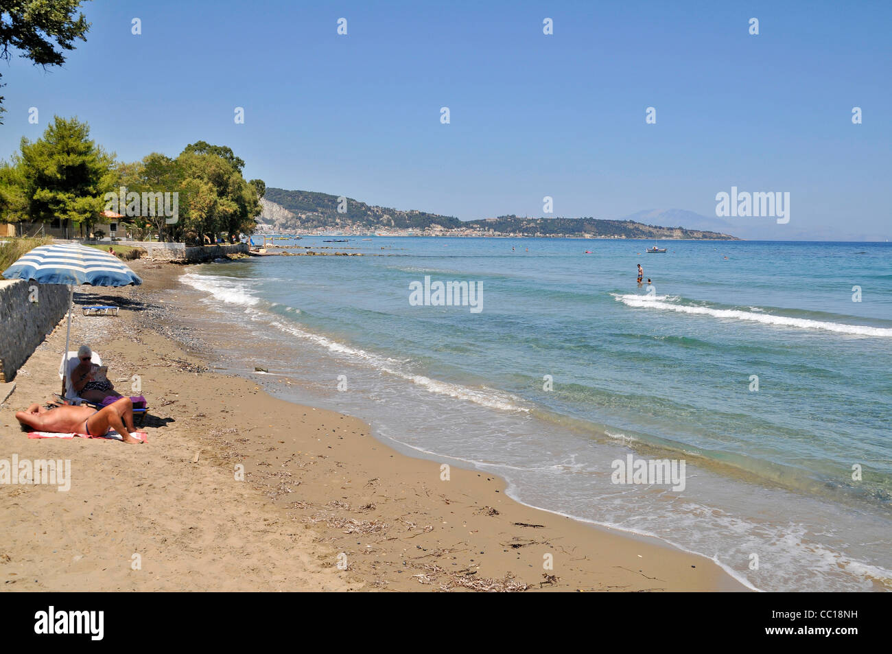 Argassi beach, Zante, Greece Stock Photo - Alamy