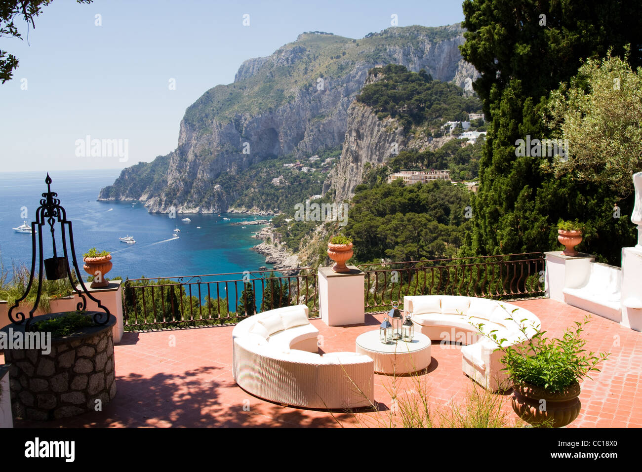 Beautiful landscape at the island of capri italy Stock Photo - Alamy