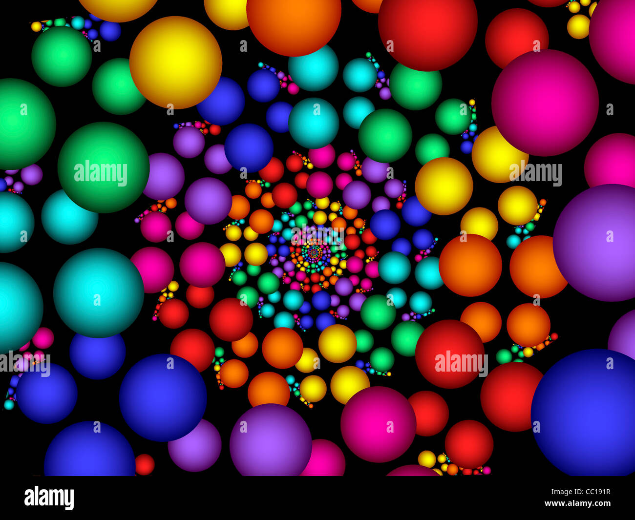 Sphere Spiral Pattern Stock Photo - Alamy