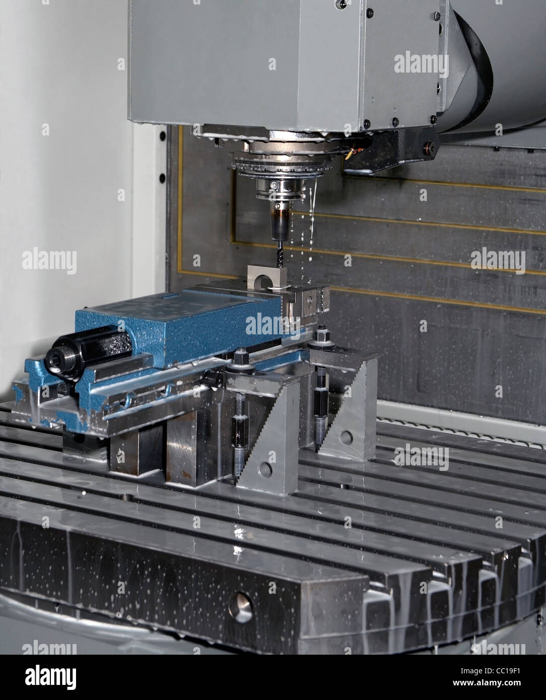 industrial workplace with millcut machine including milling head Stock ...