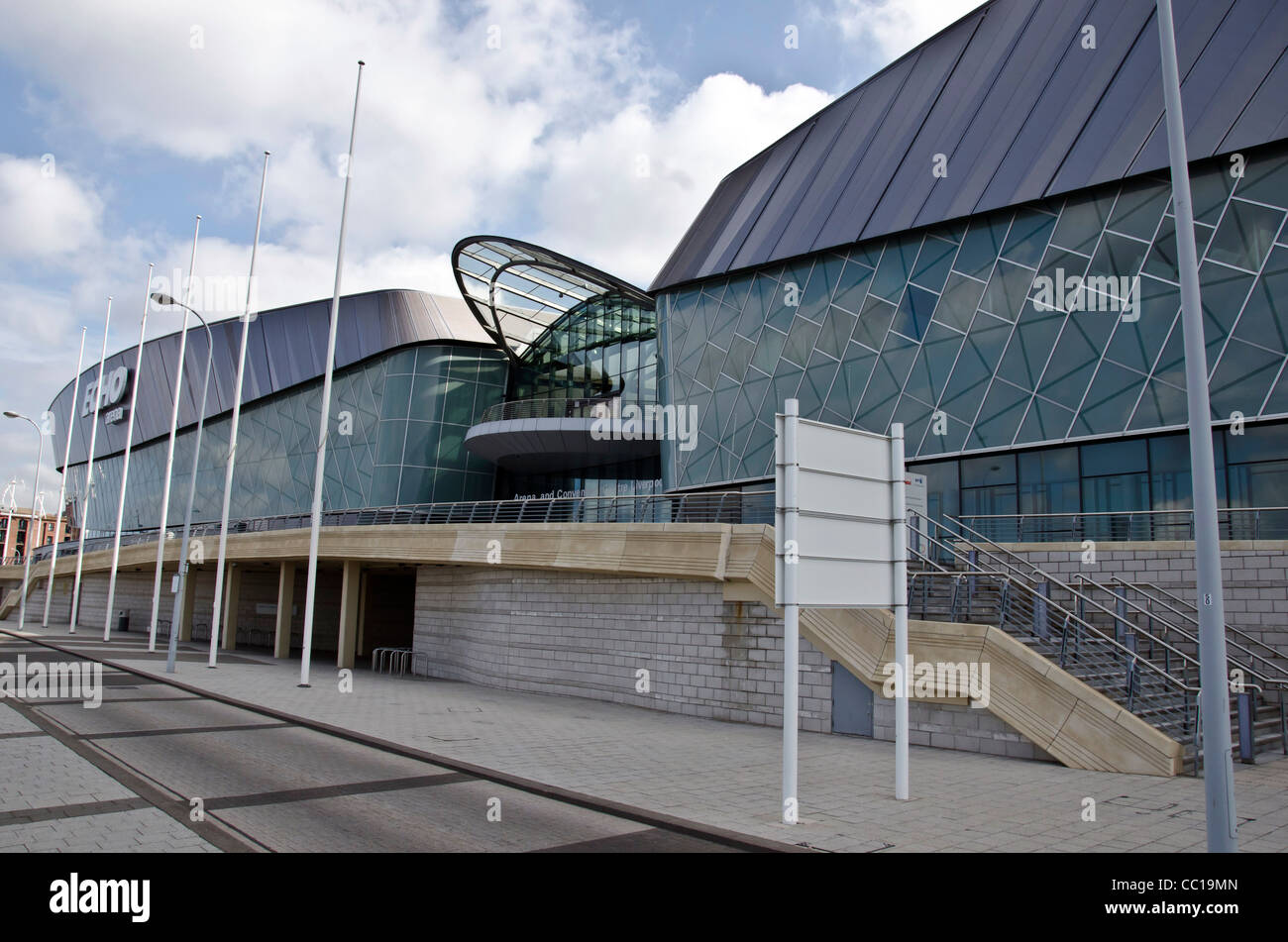 New Echo Arena conference and concert hall in Liverpool, England Stock ...