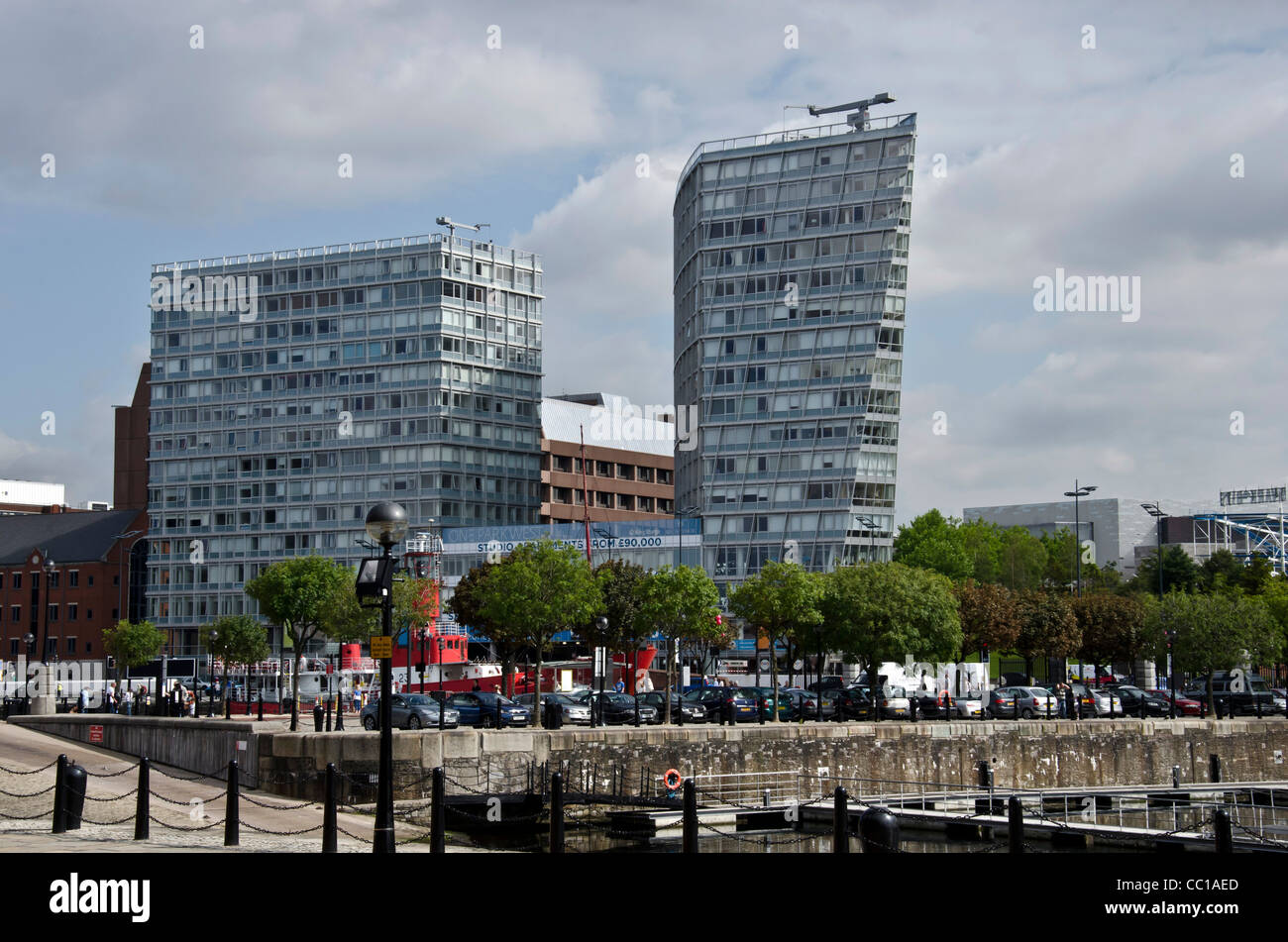 Modern glass-fronted buildings in Liverpool, England Stock Photo - Alamy