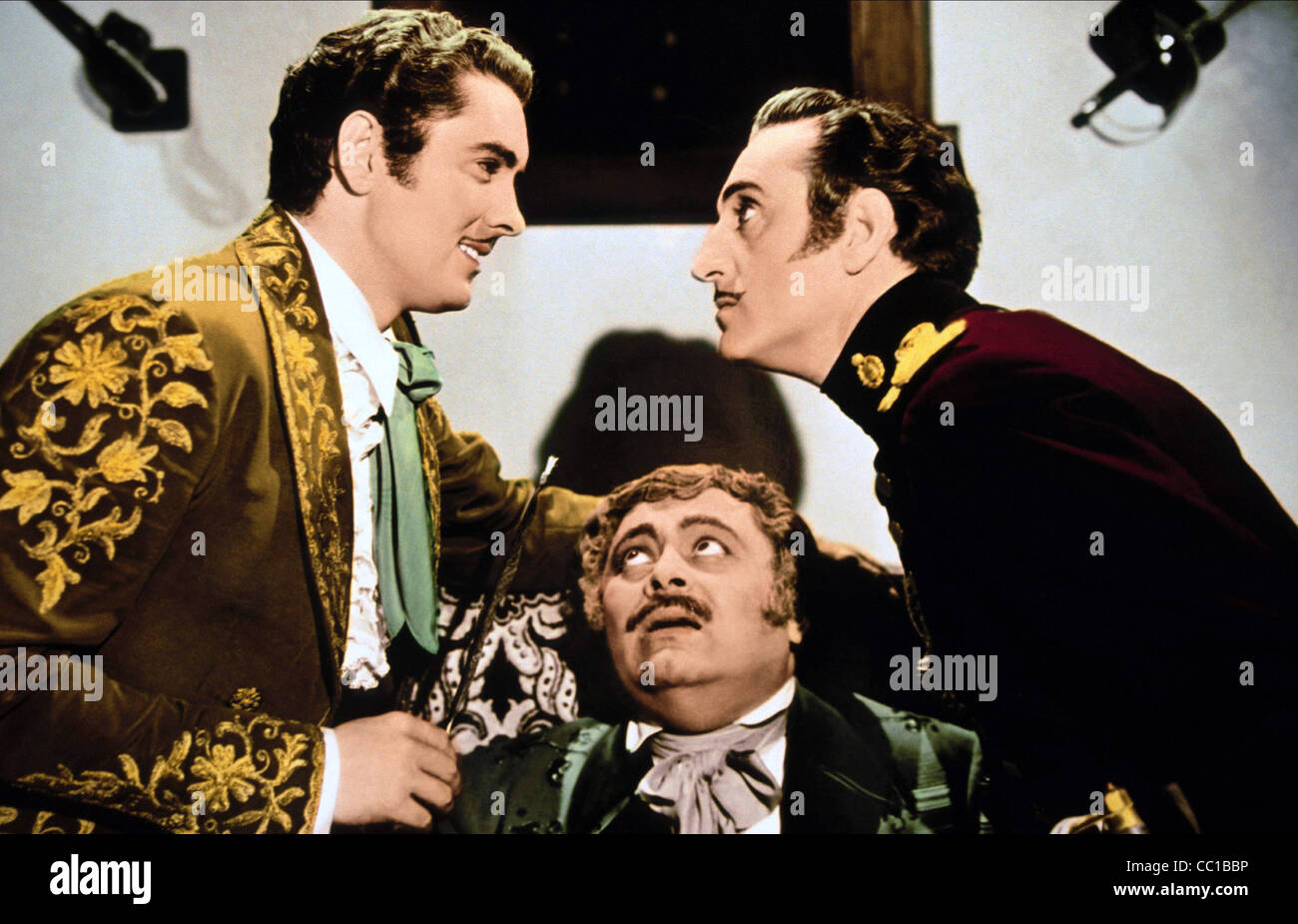 TYRONE POWER, EUGENE PALLETTE, BASIL RATHBONE, THE MARK OF ZORRO, 1940 ...