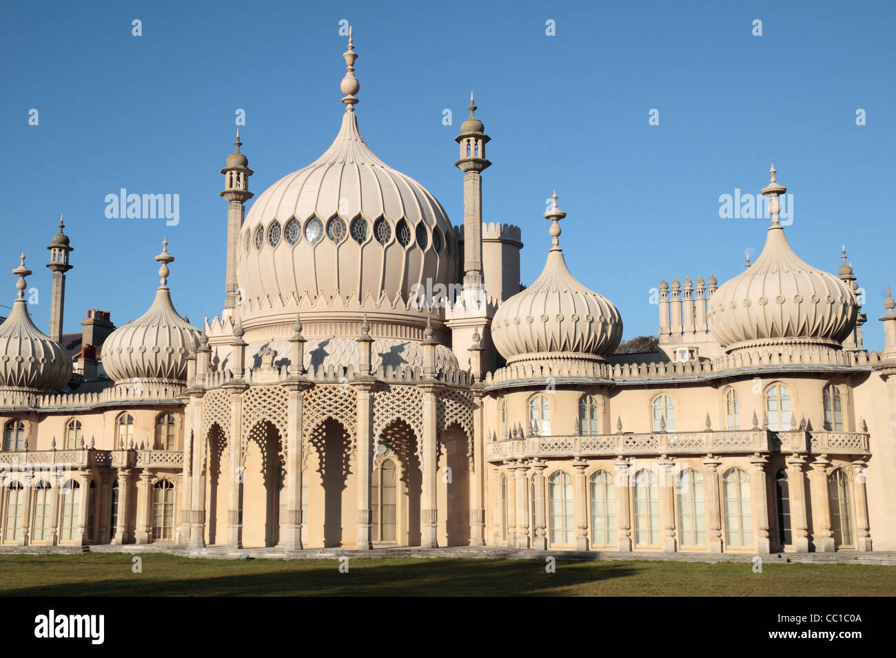 The Royal Pavilion, the seaside palace of the Prince Regent (George IV ...
