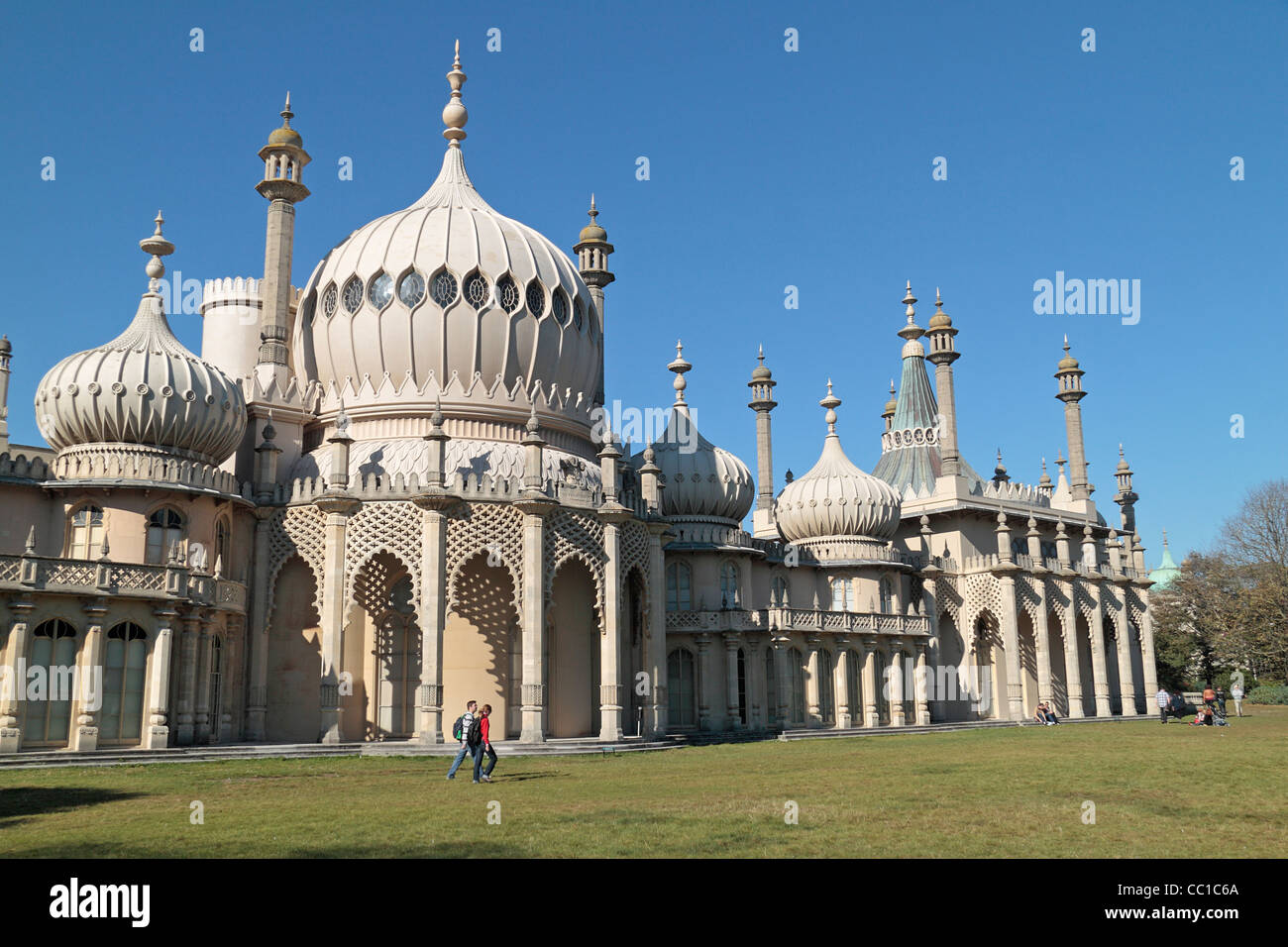 The Royal Pavilion, the seaside palace of the Prince Regent (George IV ...