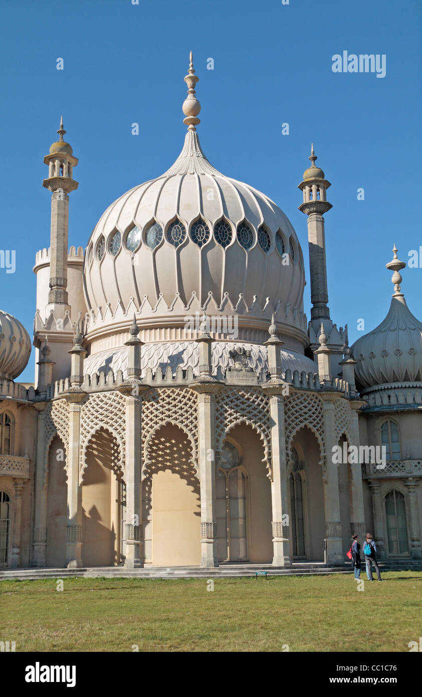 The Royal Pavilion, the seaside palace of the Prince Regent (George IV ...