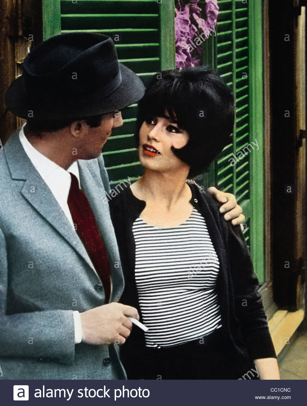 Le Mepris Michel Piccoli Brigitte Bardot High Resolution Stock ...