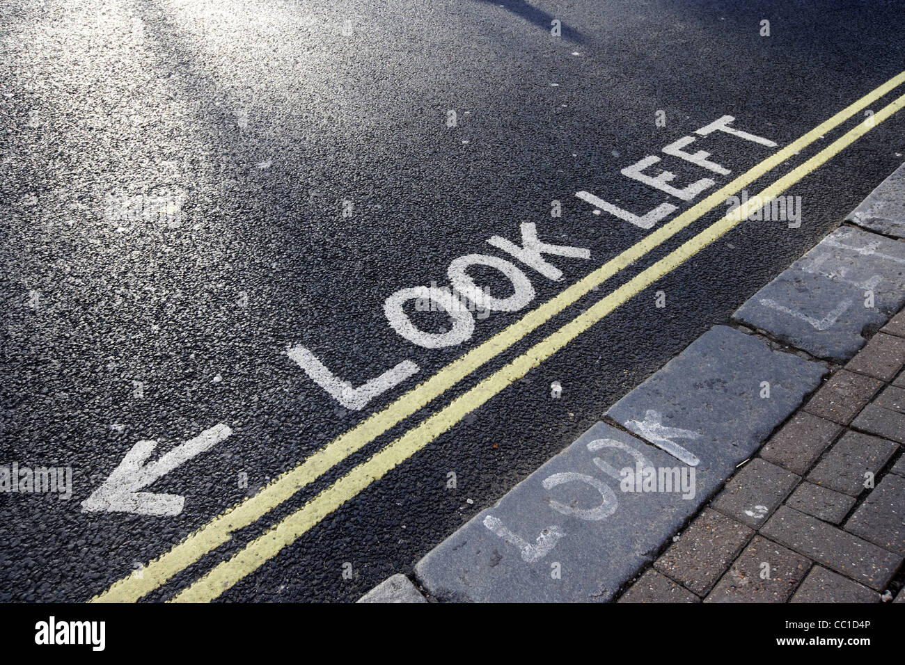 Markings on pavement hi-res stock photography and images - Alamy