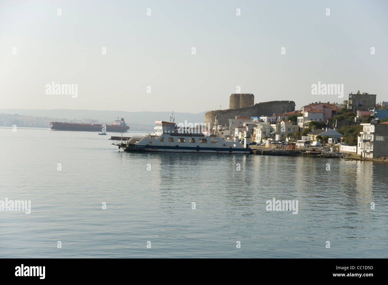 Kilid Bahr Fort from the Eceabat formerly Maidos to Canakkale ferry ...