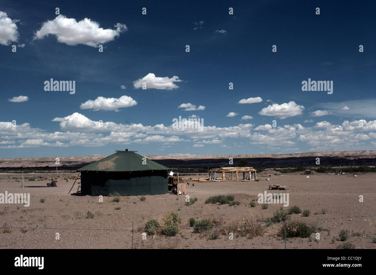 Hogan, a traditional dwelling and ceremonial structure of the Navajo ...