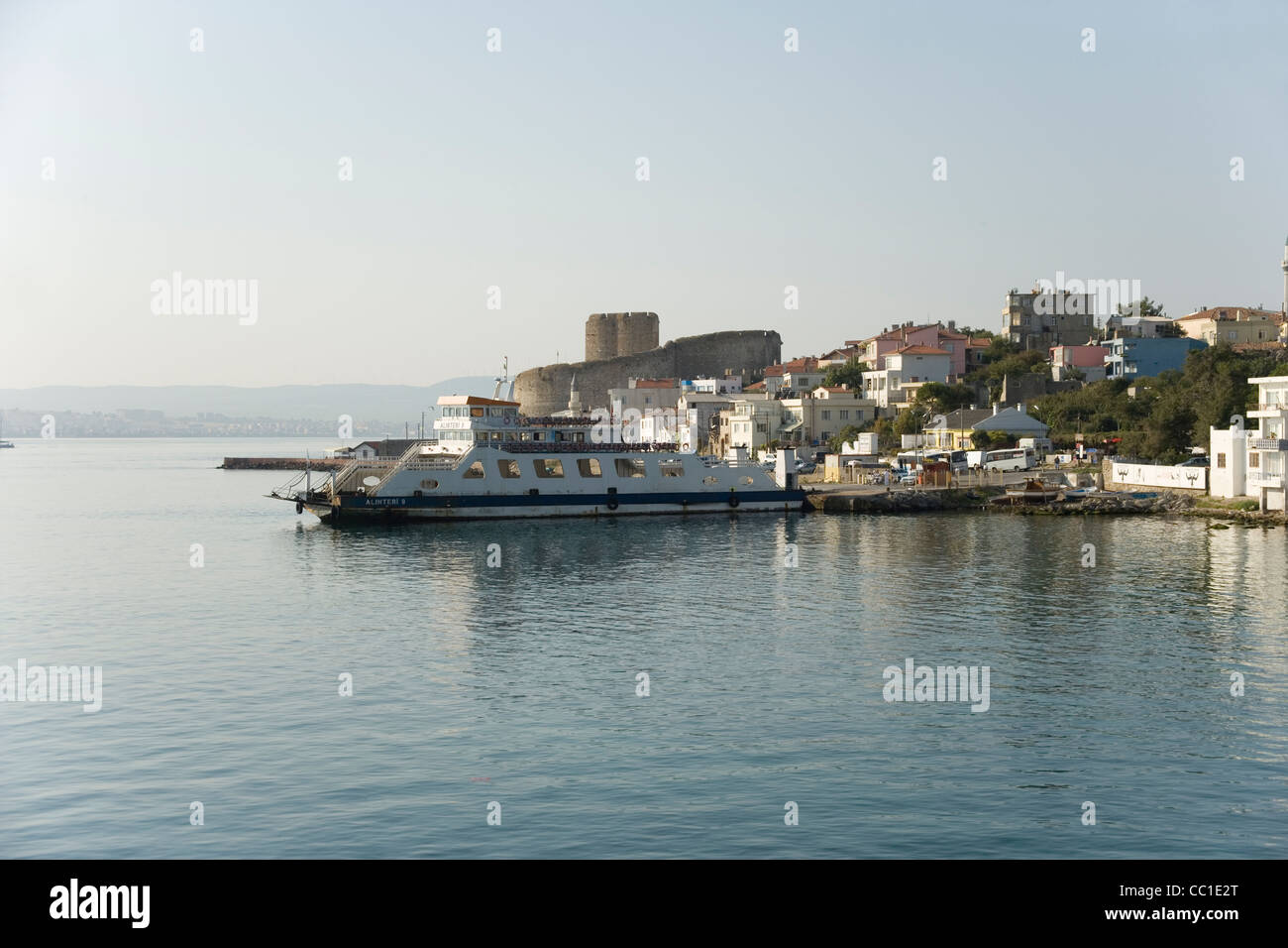 Kilid Bahr Fort from the Eceabat formerly Maidos to Canakkale ferry ...