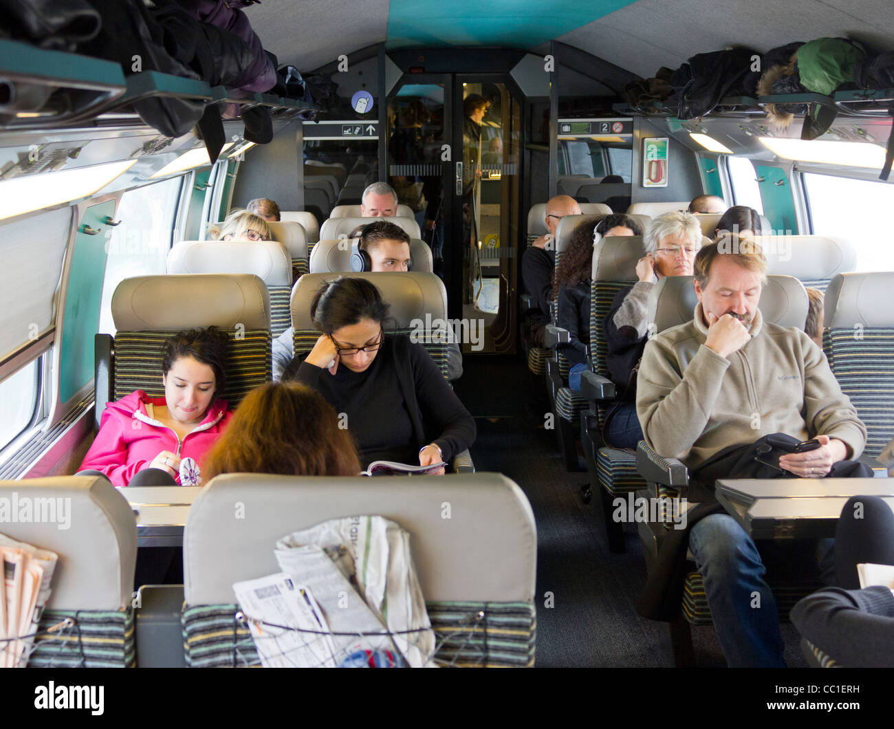 Tgv train interior hi-res stock photography and images - Alamy