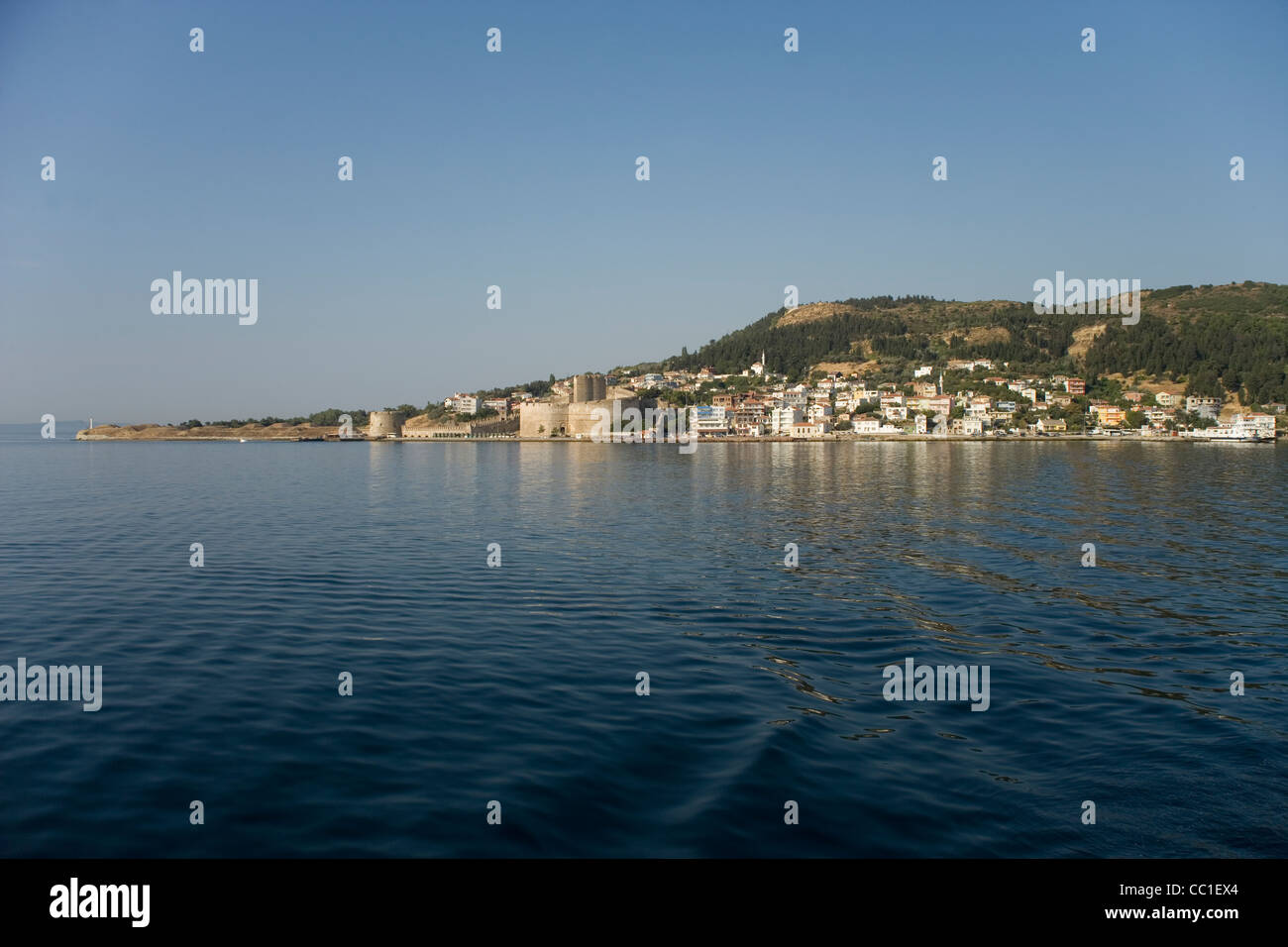 Kilid Bahr Fort from the Eceabat formerly Maidos to Canakkale ferry ...