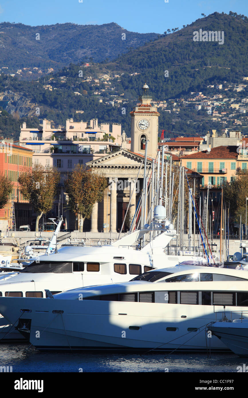 The harbor of Nice city, France Stock Photo - Alamy