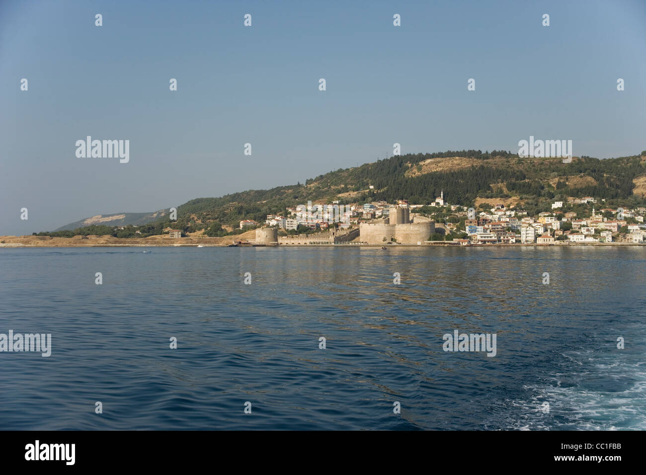 Kilid Bahr Fort from the Eceabat formerly Maidos to Canakkale ferry ...