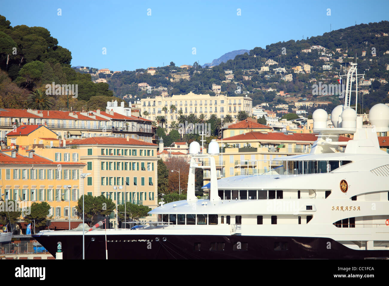 The harbor of Nice city, France Stock Photo - Alamy