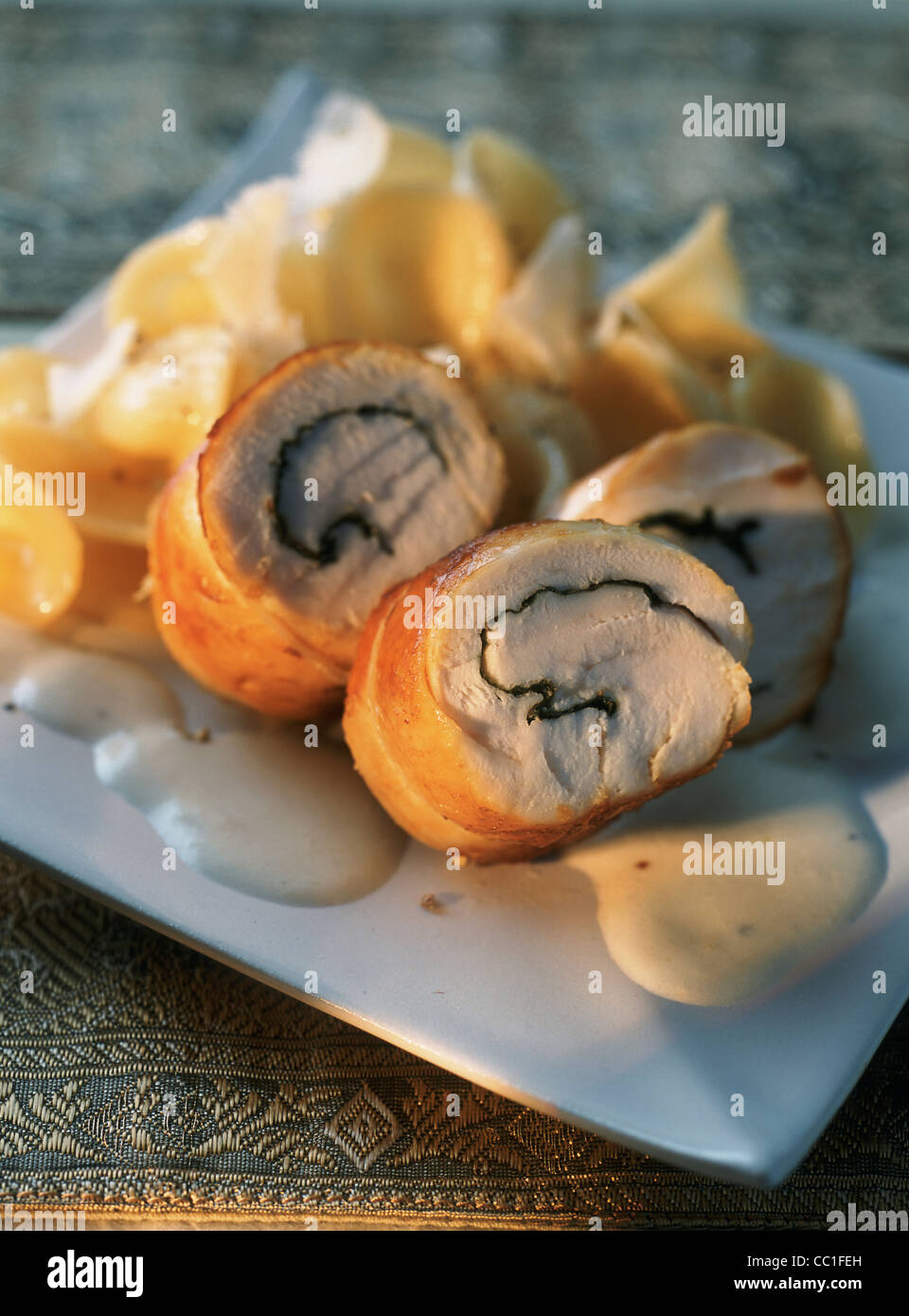 Chicken Roulade High Resolution Stock Photography and Images - Alamy