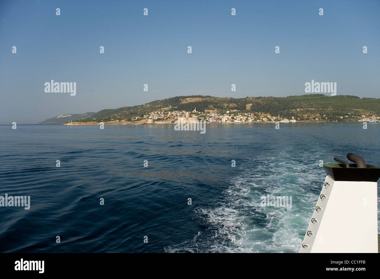 Kilid Bahr Fort from the Eceabat formerly Maidos to Canakkale ferry ...
