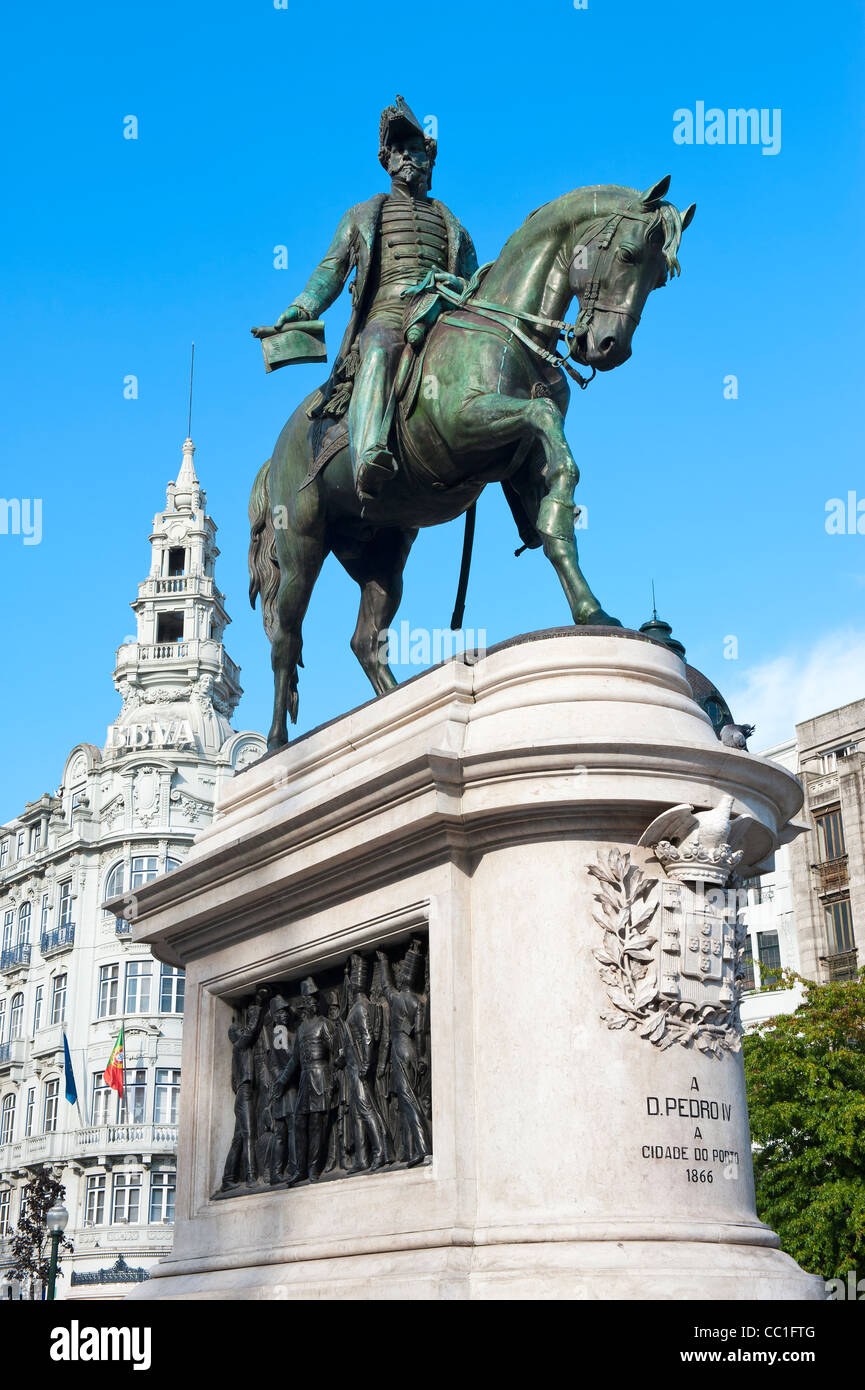 Statue dom pedro iv hi-res stock photography and images - Alamy