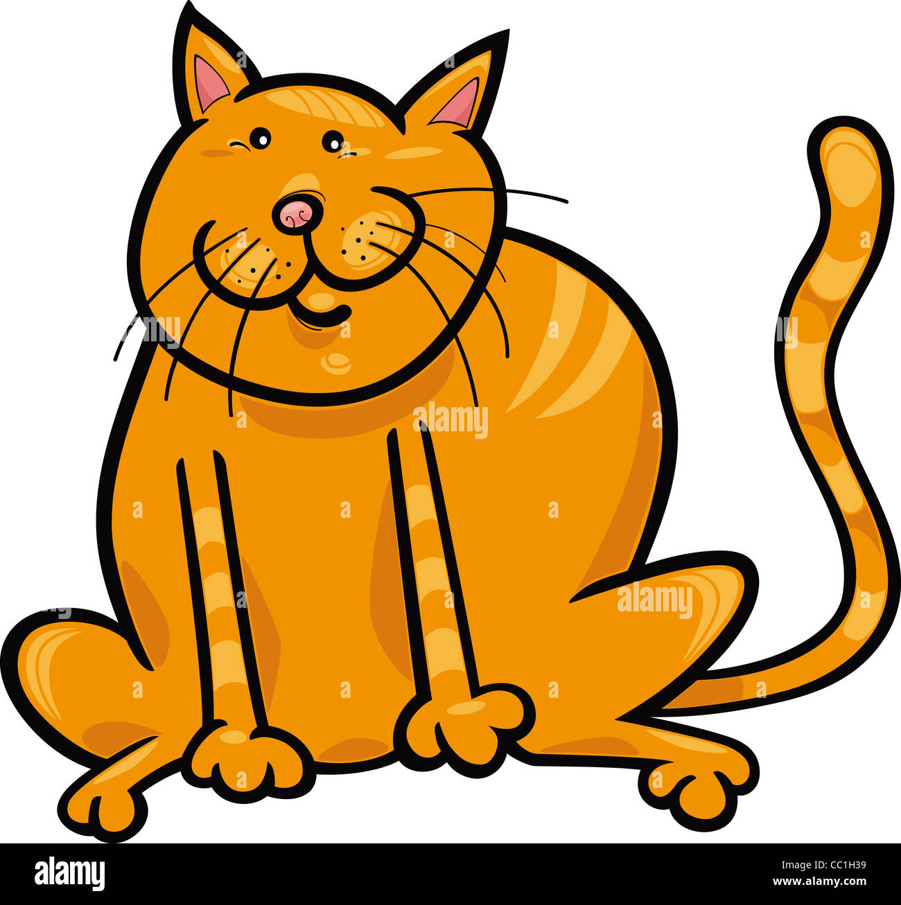 Fat cat cartoon cartoon hi-res stock photography and images - Alamy