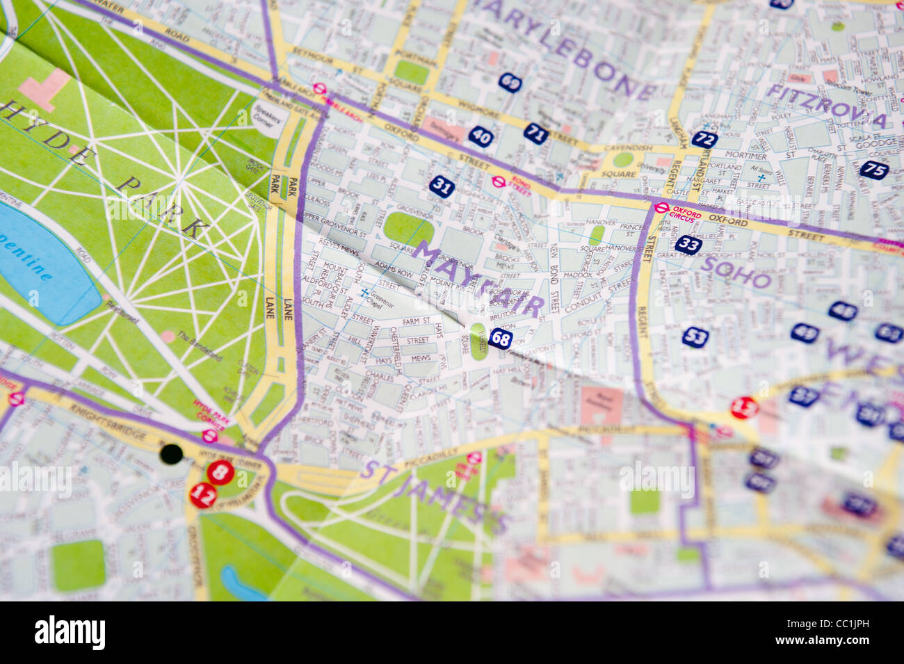London street map Stock Photo - Alamy