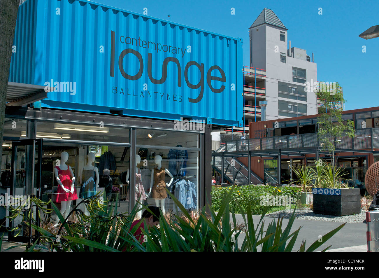 Container mall christchurch new zealand hi-res stock photography and ...