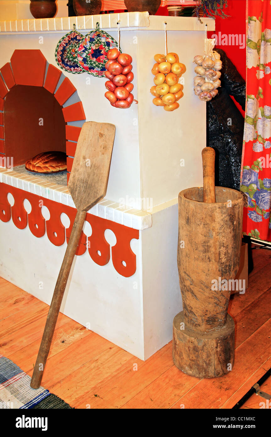 decorative russian stove Stock Photo - Alamy