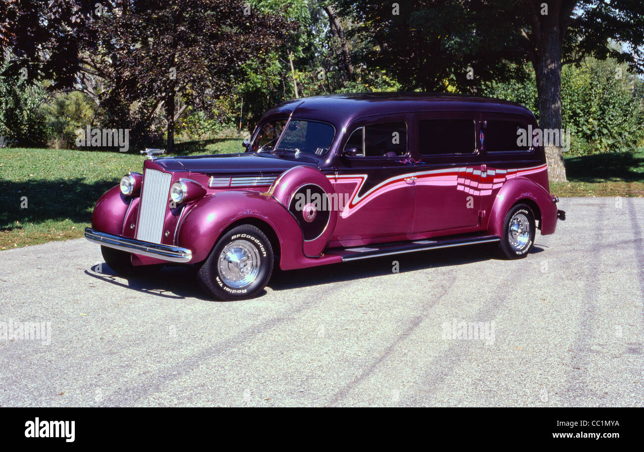 1938 Packard Customized Hearse 1601 A Stock Photo - Alamy