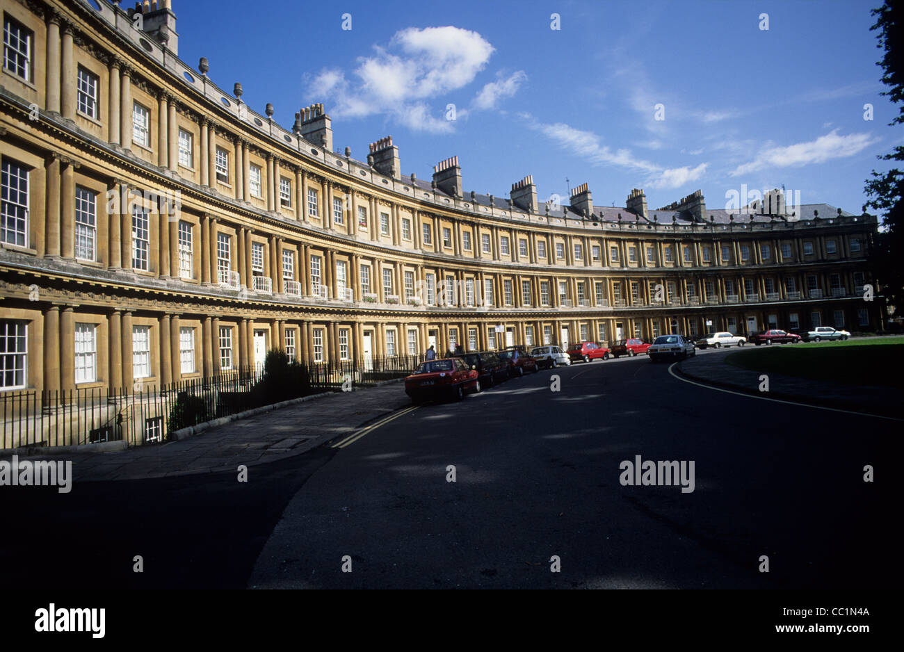 England, Bath, the Royal Crescent, the first terrace to be built as a ...