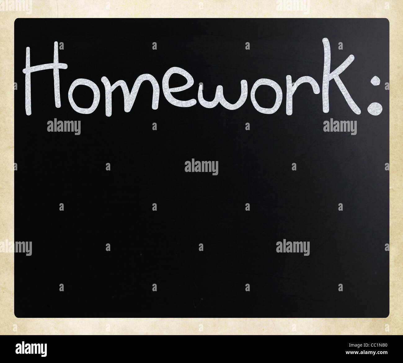 Text handwritten with white chalk on a blackboard Stock Photo - Alamy