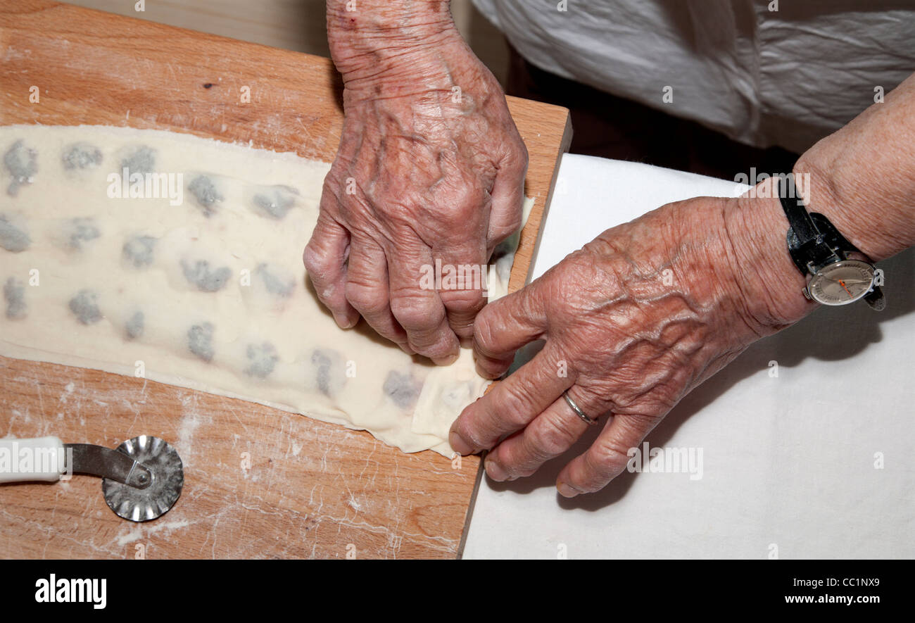 grandmother hands at baking Stock Photo - Alamy