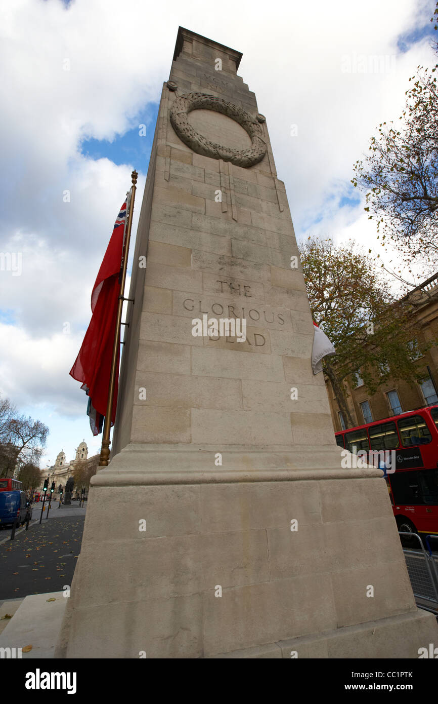 the cenotaph war memorial whitehall London England UK United kingdom ...