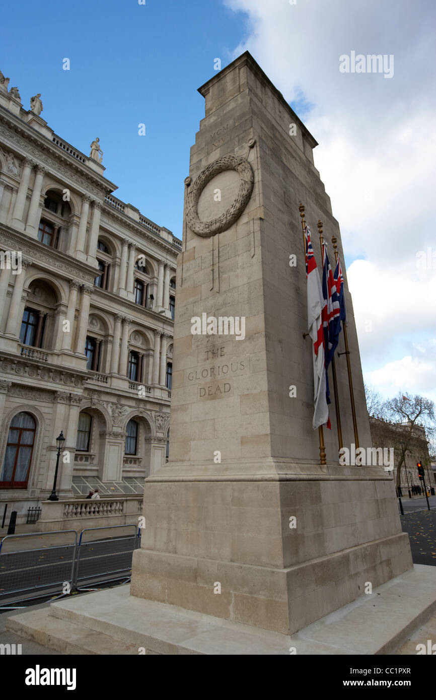 the cenotaph war memorial whitehall London England UK United kingdom ...
