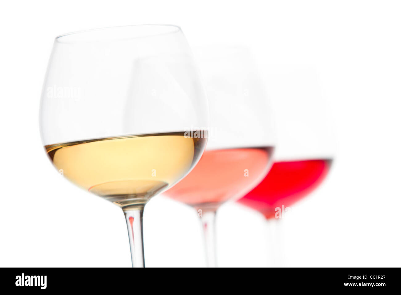 Three Colors of Wine Stock Photo - Alamy
