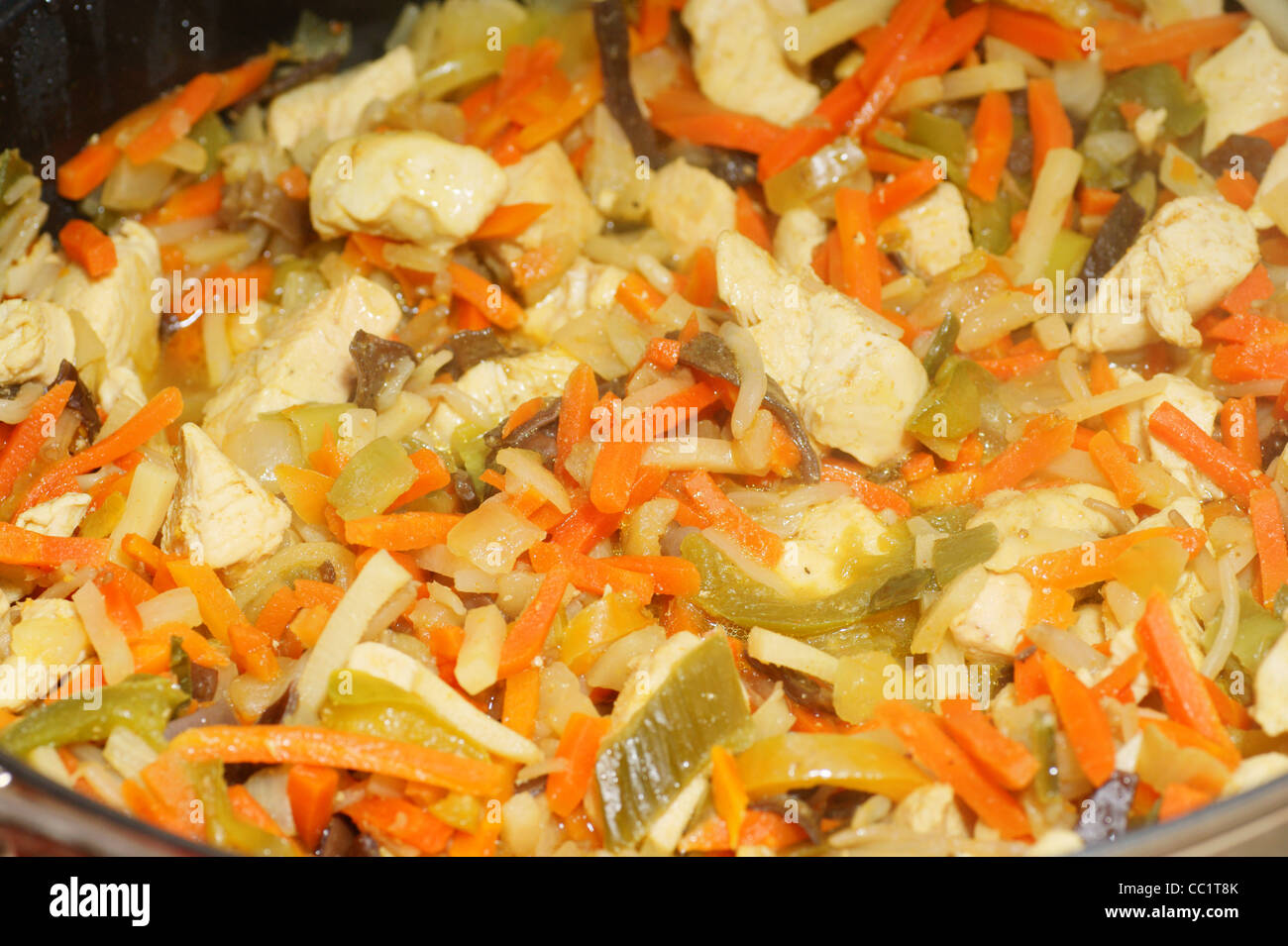 rice on plate, Chinese food, Vegetables, table Stock Photo - Alamy