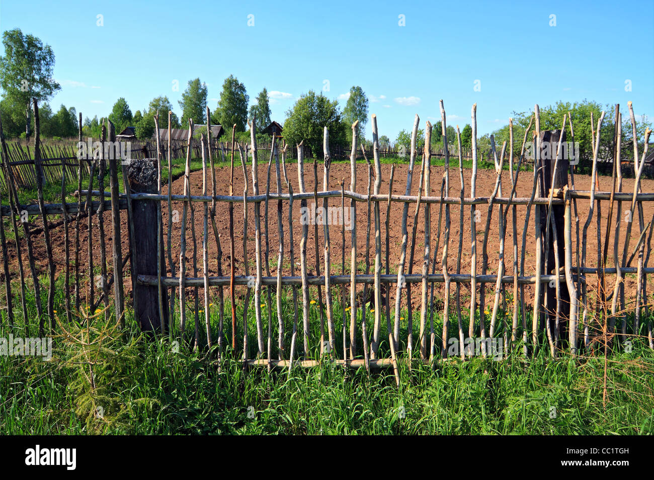 old wooden fence Stock Photo - Alamy