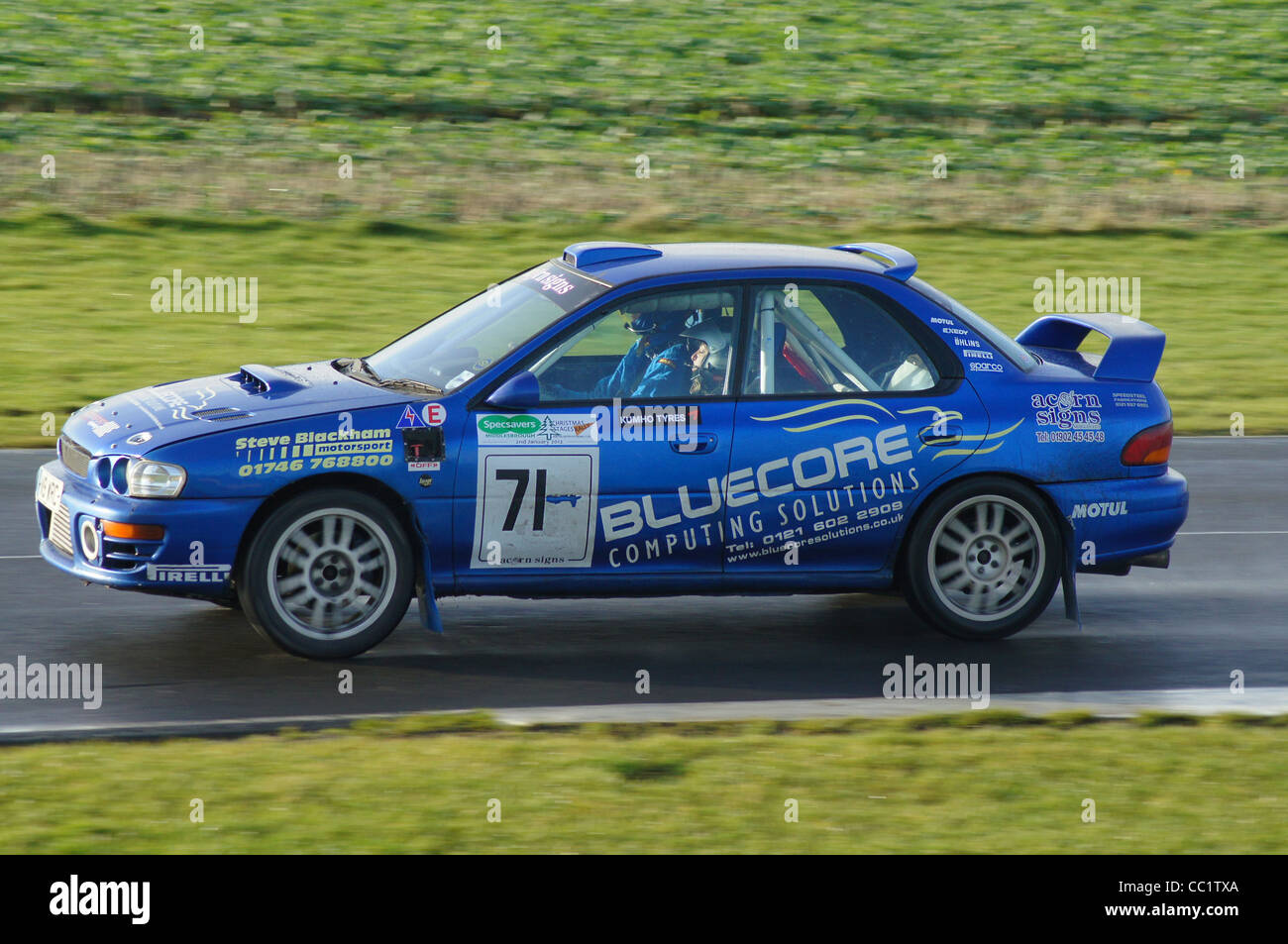 Christmas Stages Rally at Croft Circuit near Darlington in the UK ...