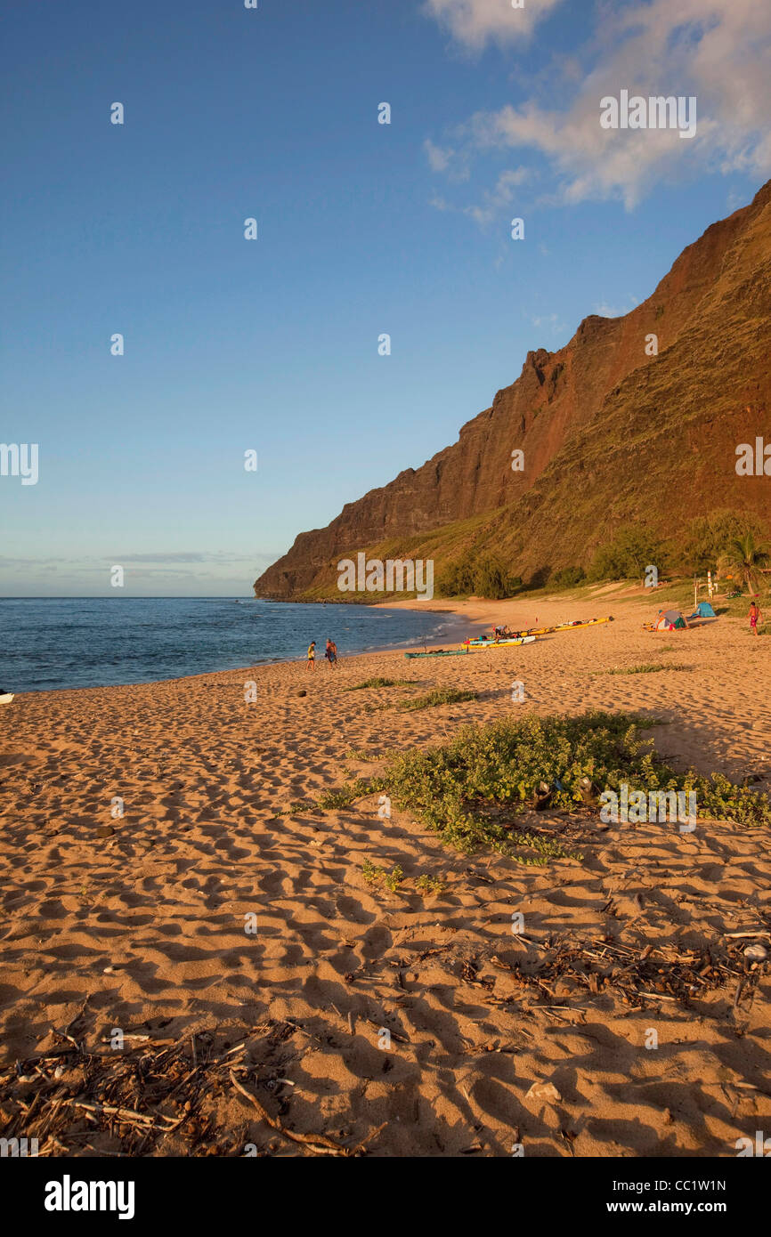 Milolii beach napali coast kauai hi-res stock photography and images ...