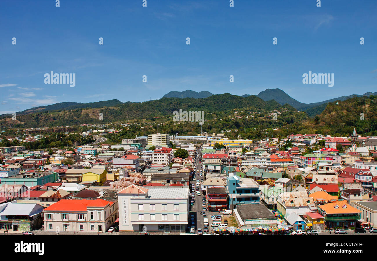 Colorful buildings along the waterfront of Bridgetown, Barbados Stock ...