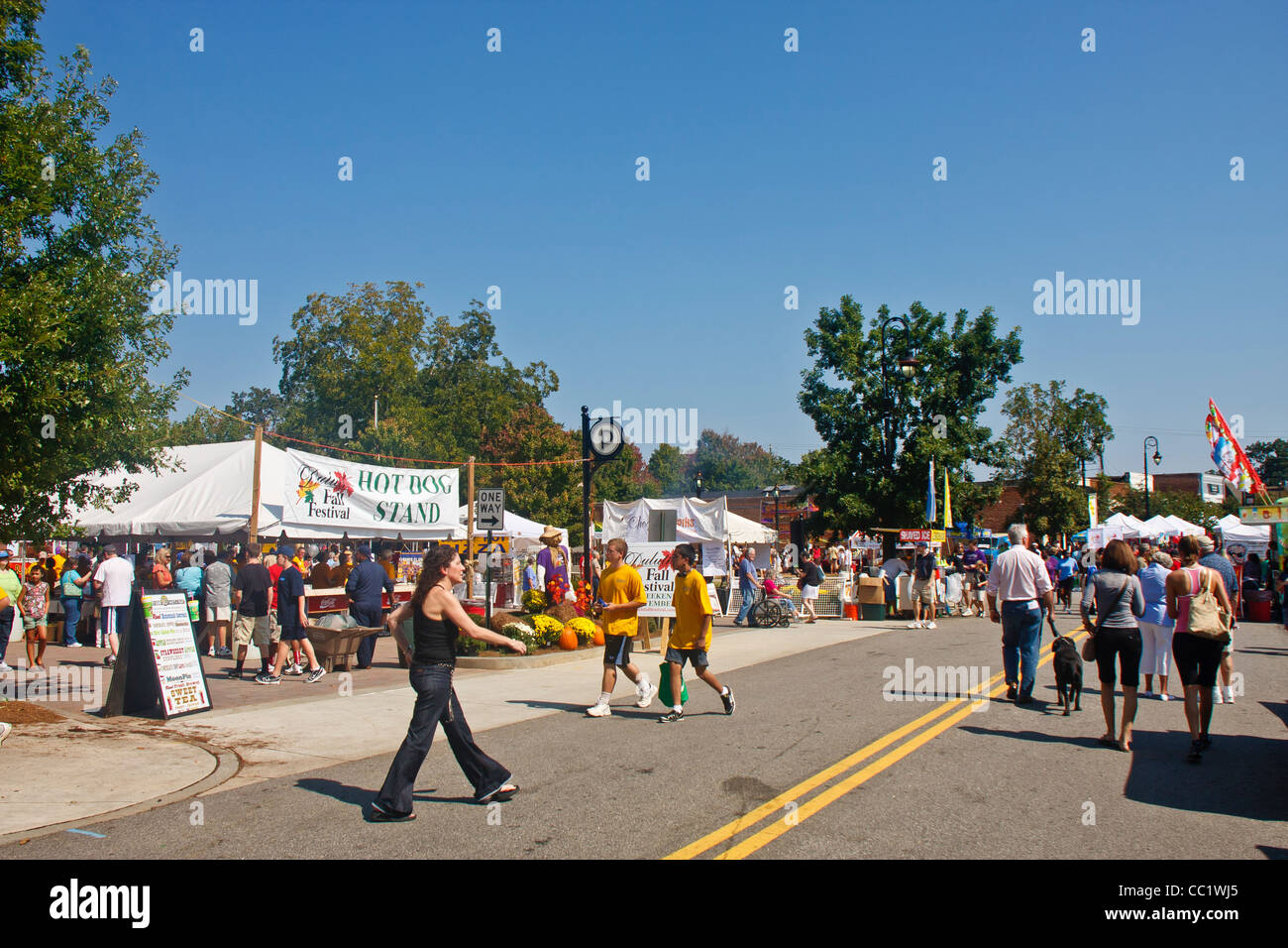 A small town fall festival in rural America Stock Photo - Alamy