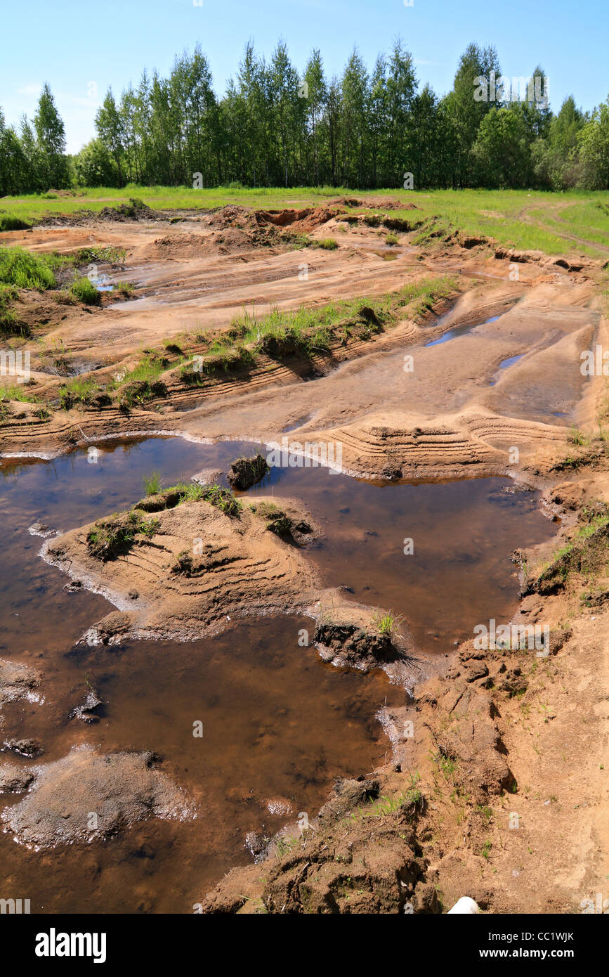old sandy quarry Stock Photo - Alamy