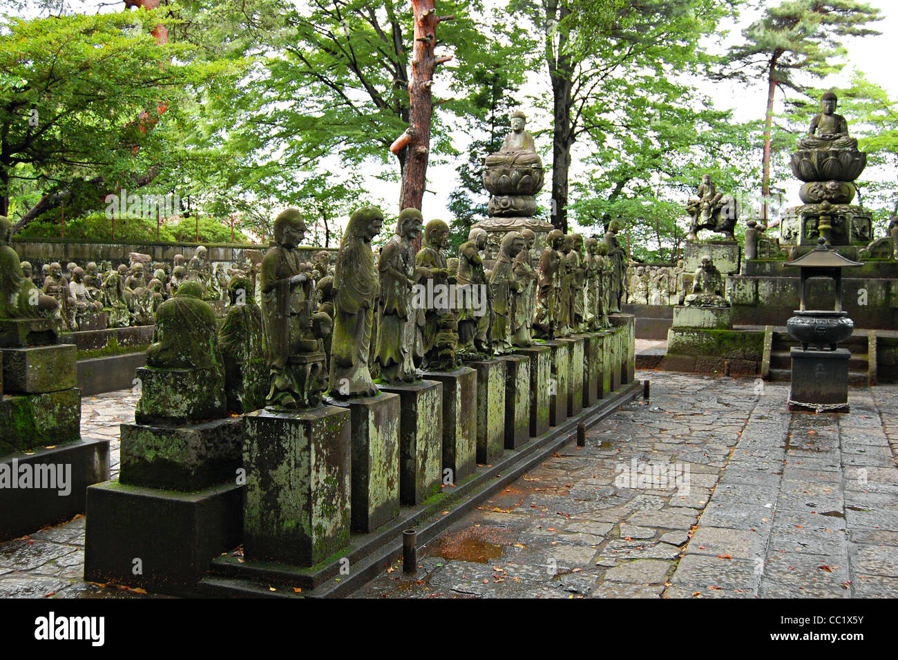 Gohyaku Rakan (500 Statues), Kita-in Temple, Kawagoe, Japan Stock Photo ...