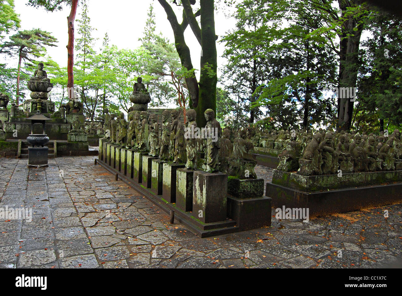 Gohyaku Rakan (500 Statues), Kita-in Temple, Kawagoe, Japan Stock Photo ...