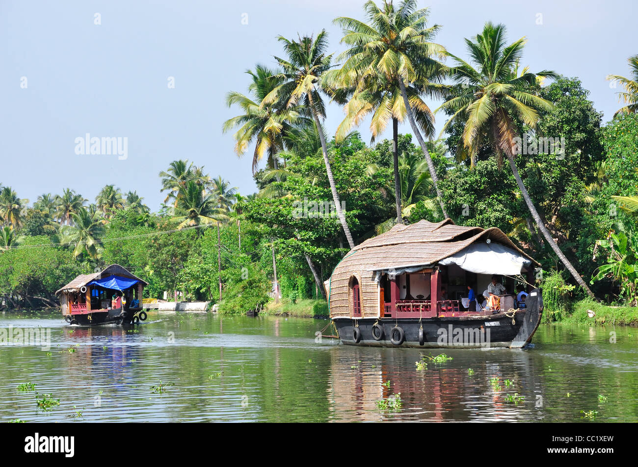 Kerala Backwater Scene Stock Photo - Alamy