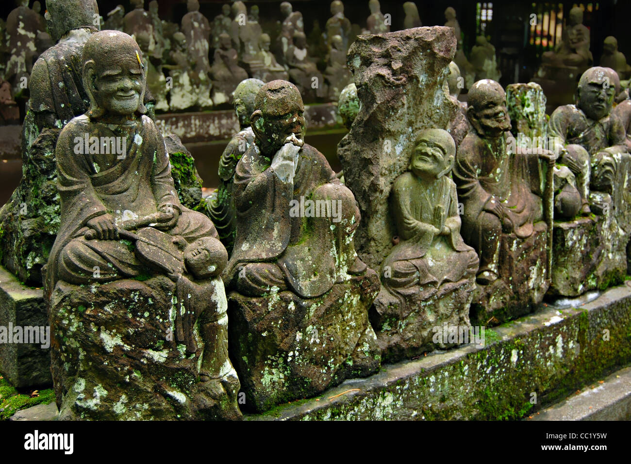 Gohyaku Rakan (500 Statues), Kita-in Temple, Kawagoe, Japan Stock Photo ...